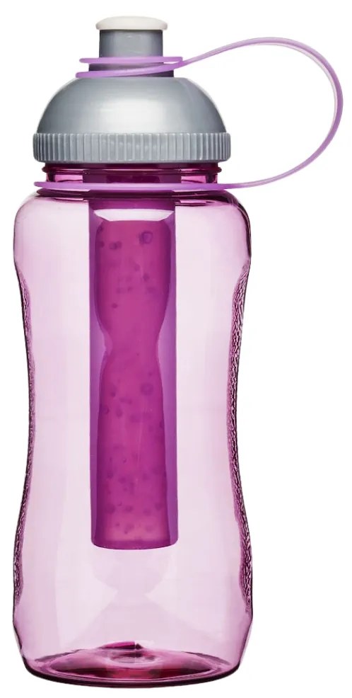 Plastová láhev s chladící vložkou FRESH 520 ml, růžová