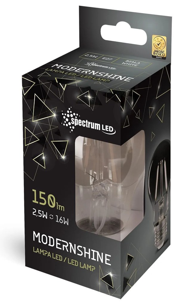 Spectrum LED LED žárovka neutrální E27 230V 2,5W Dekorativní zrcadlo 14468