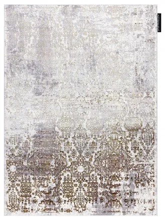 Moderní koberec DE LUXE 2081 ornament vintage Strukturální zlato / velikost 140x190 cm | krásné koberce cz