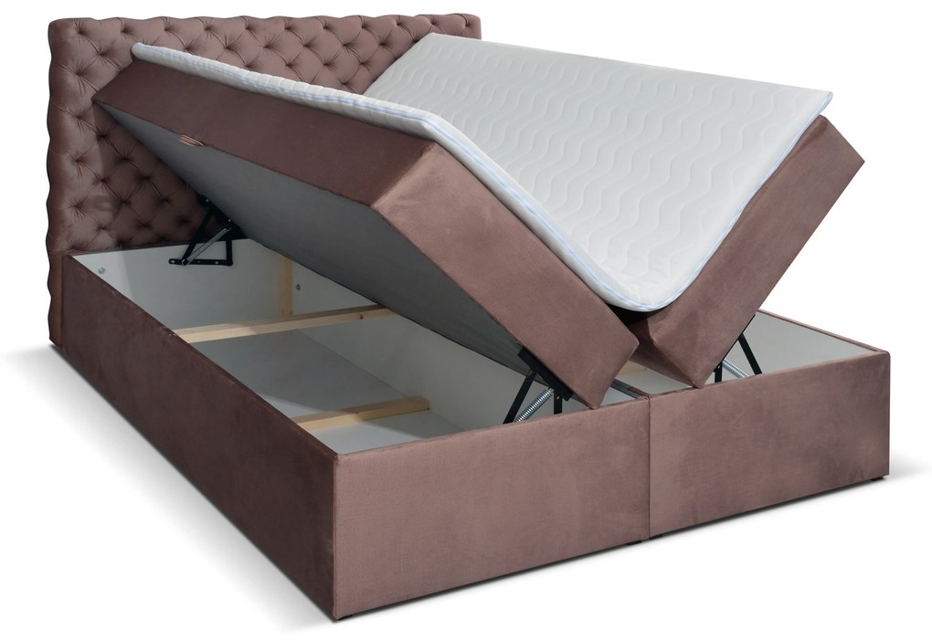 Kontinentální postel 180 cm Orimis (růžová). 1033231