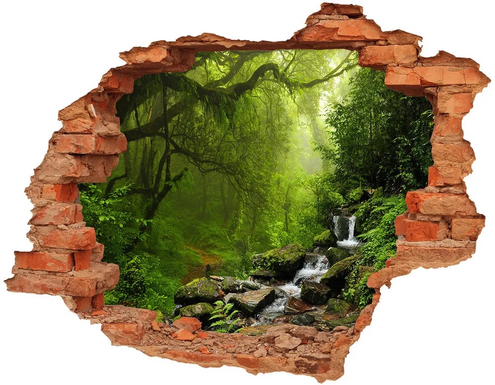 Wallmuralia Nálepka fototapeta 3D výhled Prales Nepál 90x70 cm