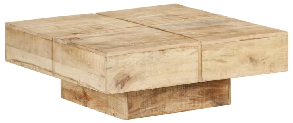 Konferenční stolek 80 x 80 x 28 cm masivní mangovníkové dřevo 323592