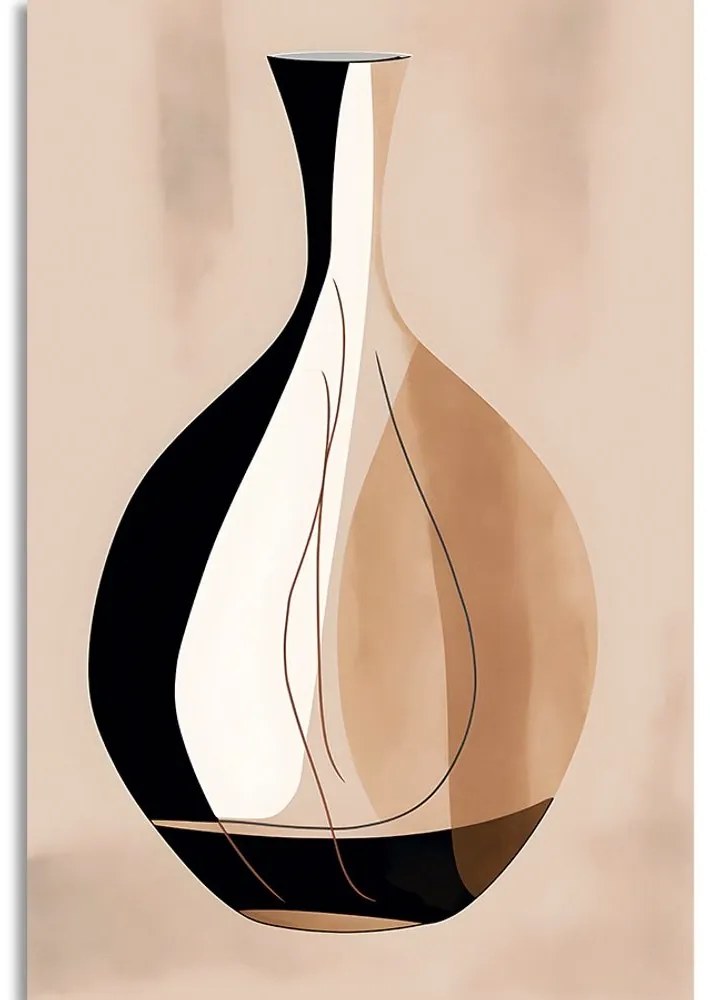 Obraz abstraktní tvary váza - 60x90