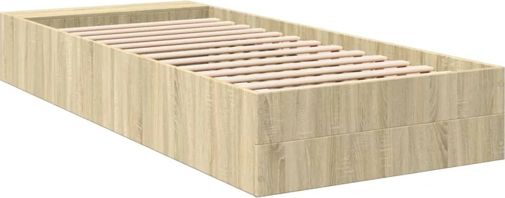 Rám postele dub sonoma 75 x 190 cm kompozitní dřevo 3280624