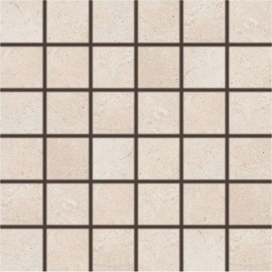 RAKO Limestone - Mozaika 30x30 cm, béžová, reliéf DDM06801