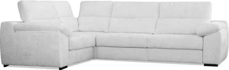 Rozkládací rohová sedačka LEWIS I-R-II - výběr potahové látky pravý roh Harmony 01 - krémová