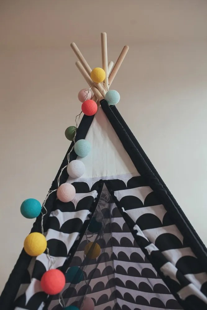 Vigvam design Half Moon Teepee pro dívky - ČTVERCOVÉ BEZ DOPLŇKŮ