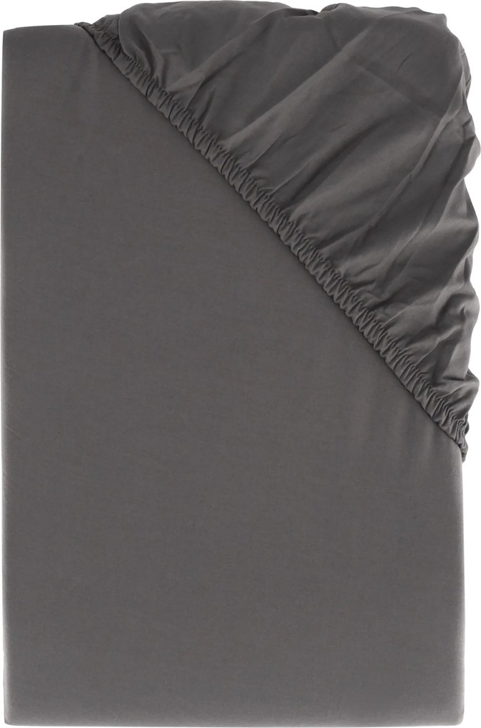 Livarno home Perkálové napínací prostěradlo, 90-100 x 200 cm (antracitová)