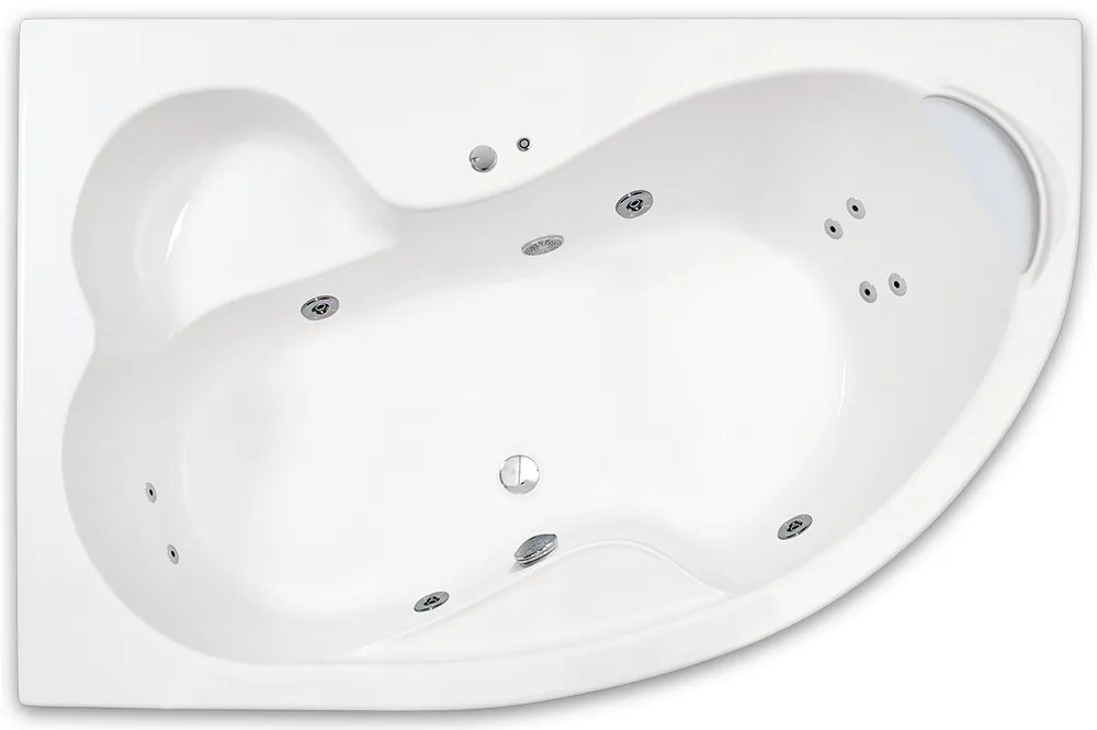 Arttec Niké Surf 160 x 105 cm vana hydromasážní akrylátová levá PAN04400