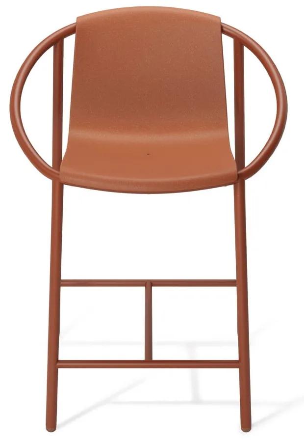 Plastová barová židle v cihlové barvě 90 cm Ringo – Umbra