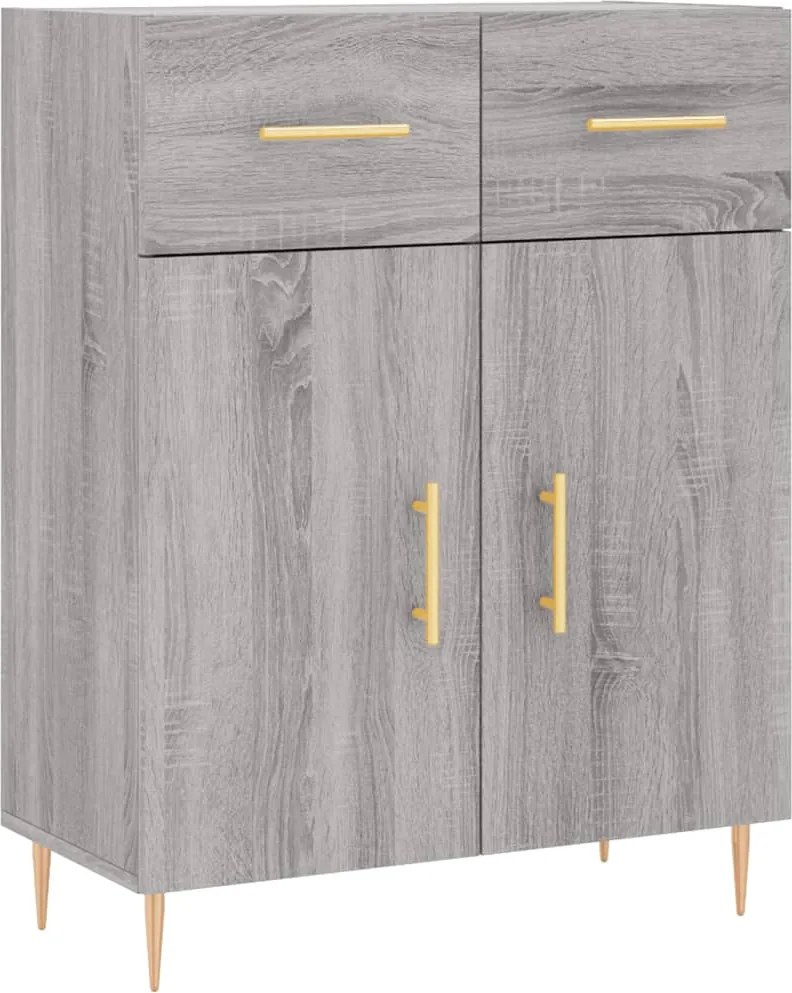 Skříň highboard šedá sonoma 69,5 x 34 x 180 cm kompozitní dřevo 3198143