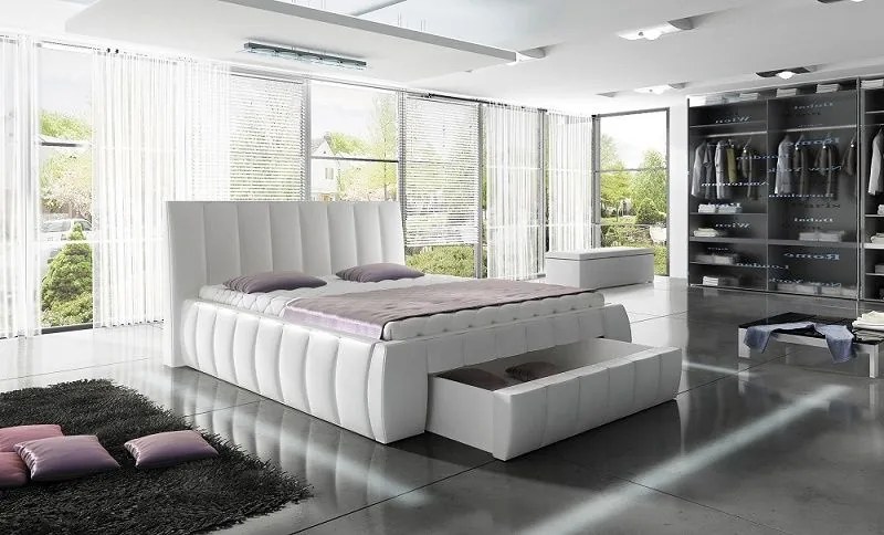 Manželská postel ROMA - 180 x 200 cm - eko kůže