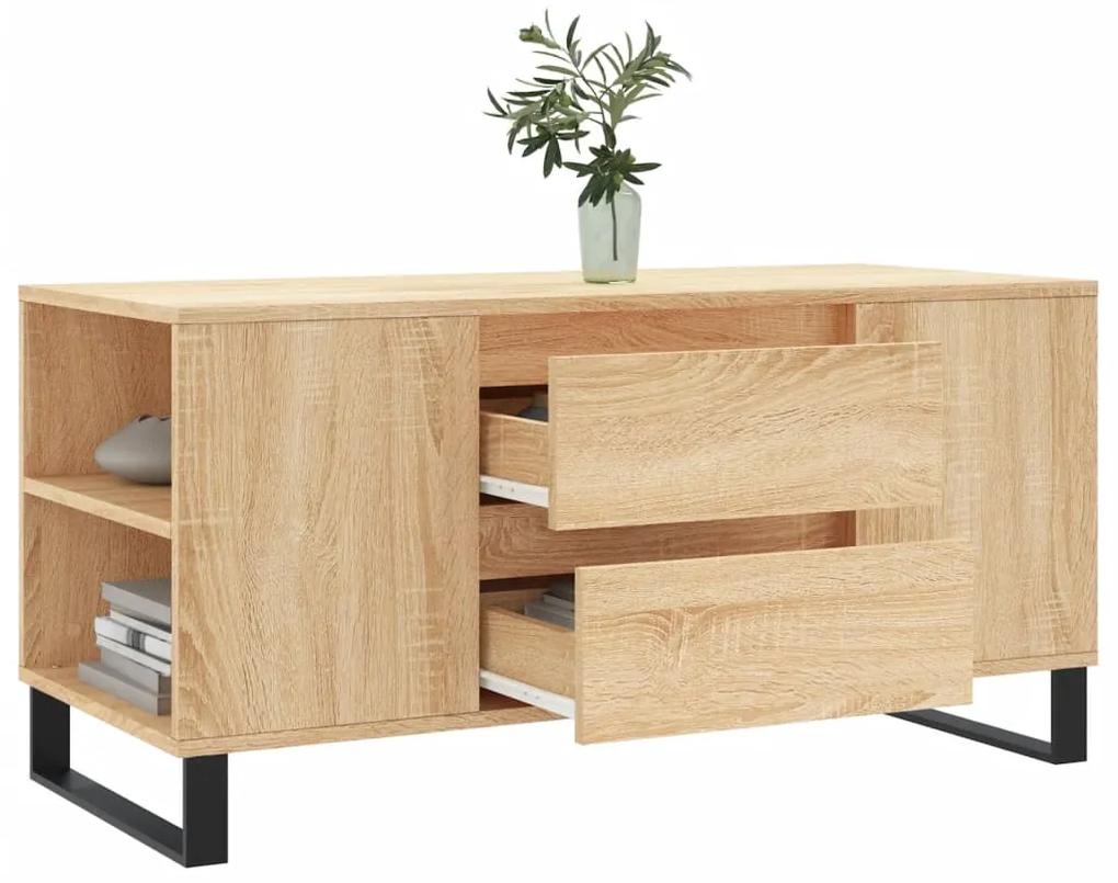 Konferenční stolek dub sonoma 102x44,5x50 cm kompozitní dřevo - Default Title