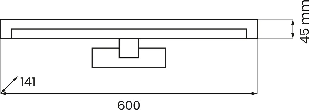 Nástěnné LED svítidlo Mirore, 1x LED 10w, 4000k, (fi 60cm), w
