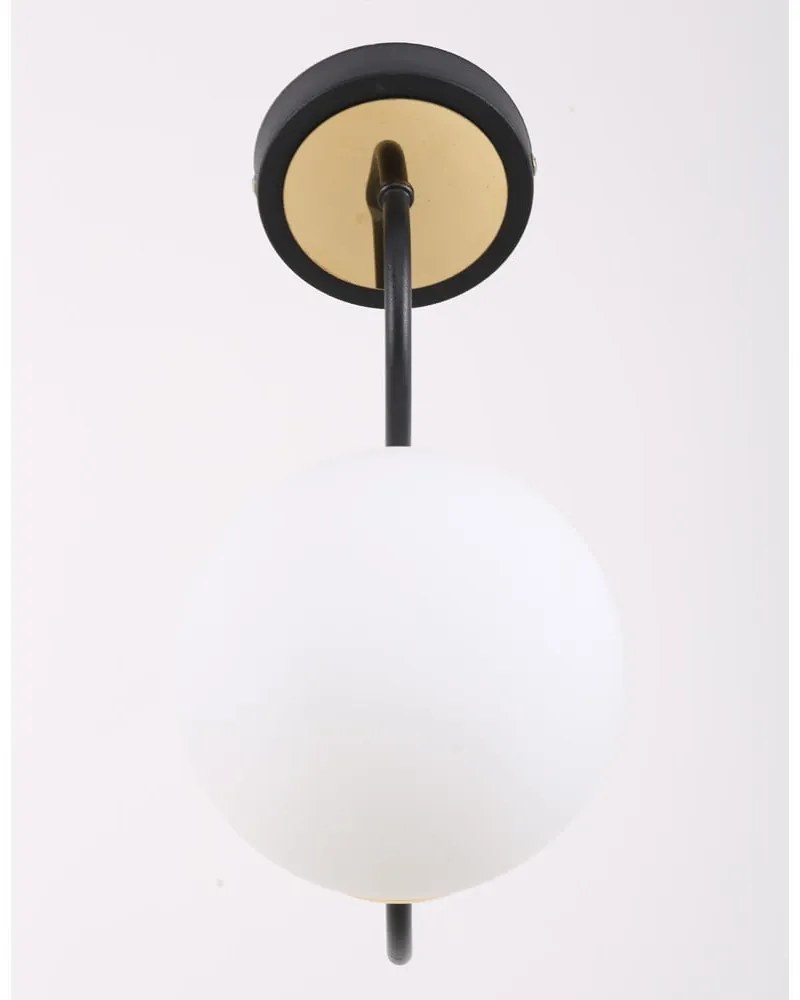 Černobílé nástěnné svítidlo ø 15 cm Oslo – Squid Lighting