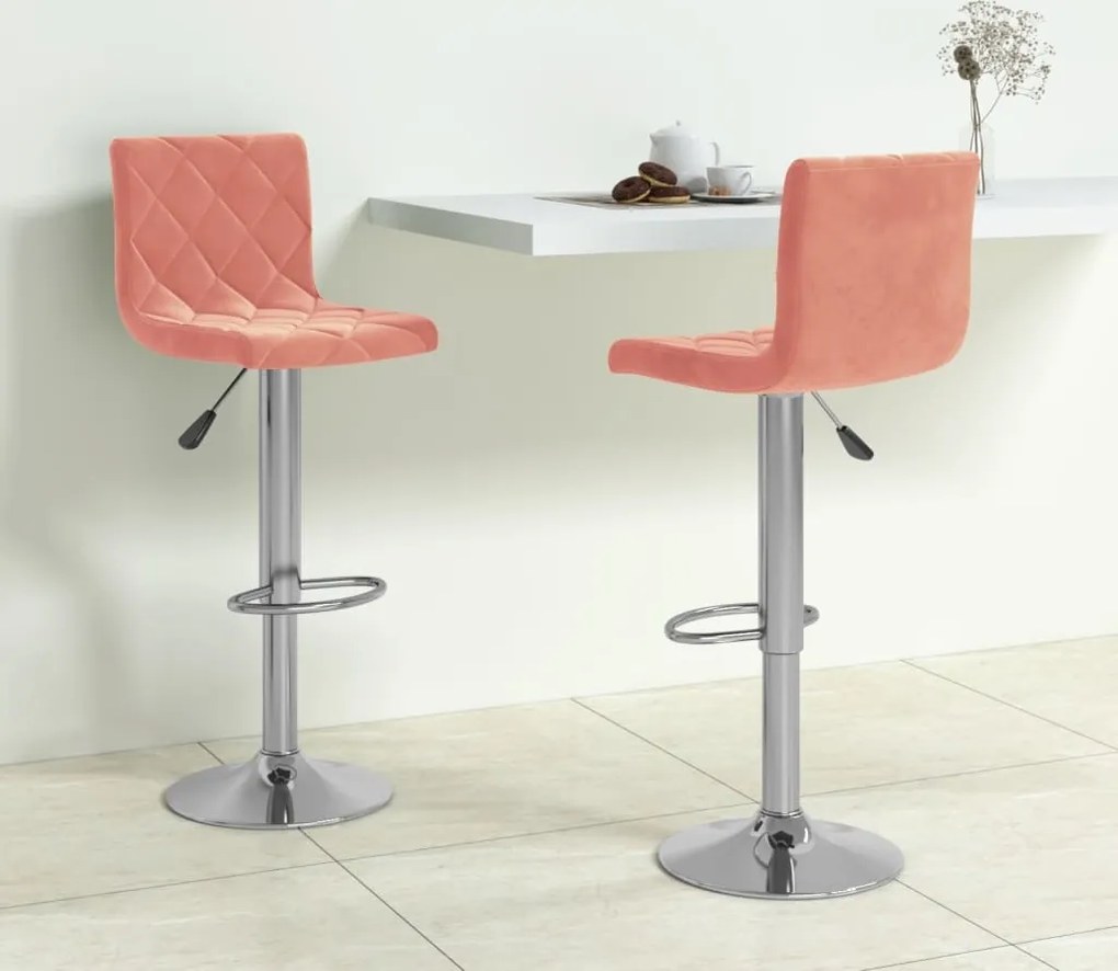 vidaXL Barové židle 2 ks samet [333687] Barva: světle šedá