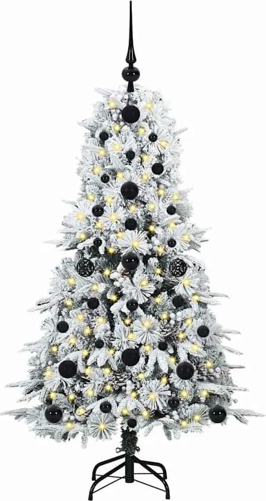 Umělý Skládací Vánoční Strom s stojanem Bílá 120 cm PE a PVC 3397459
