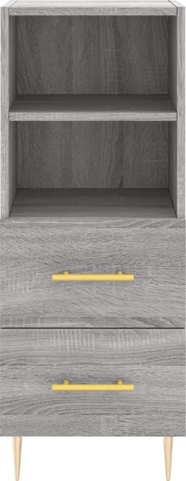 vidaXL Skříň highboard 34,5 x 34 x 180 cm kompozitní dřevo [3200185] Barva: hnědý dub