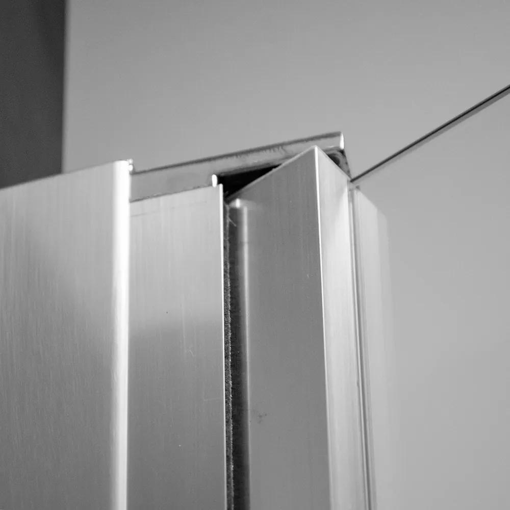 Roltechnik Outlet Jednokřídlé sprchové dveře BADEN I pro instalaci do niky Varianta: šířka: 80 cm, orientace: Univerzální - (BADEN I/80 - 4000853), Barva profilů a typ výplně: profily: brillant, výplň: transparent