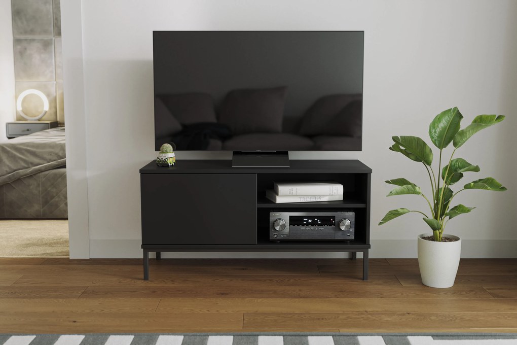 GAB TV stolek QUER RTV 1D, Černá 100 cm