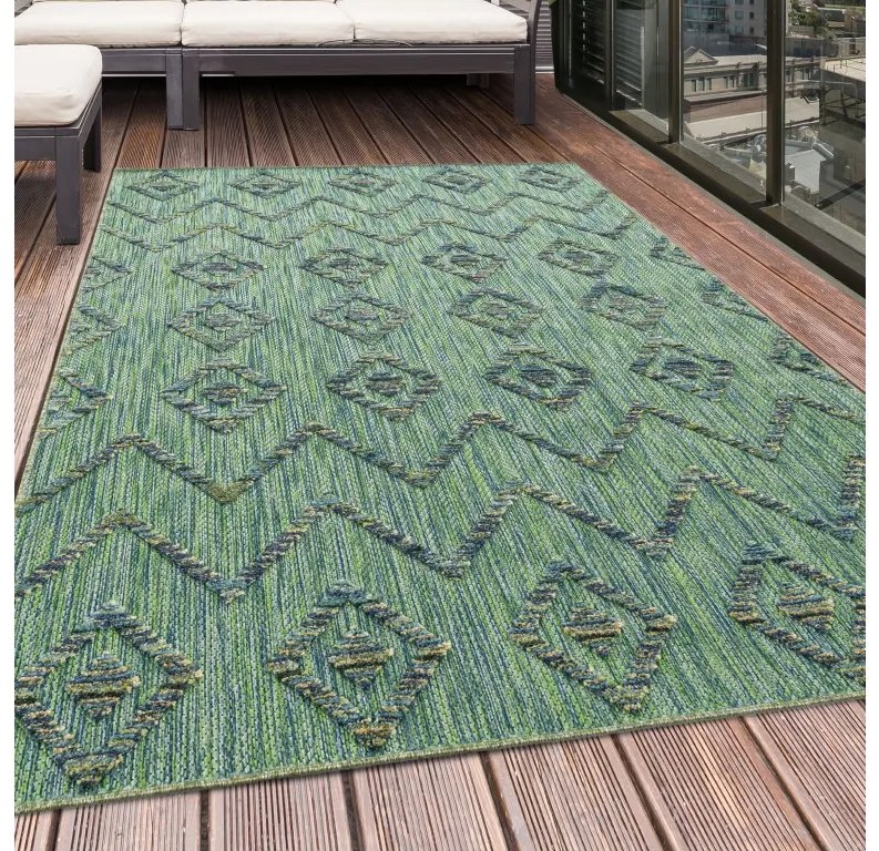 Ayyildiz Kusový koberec BAHAMA 5152, Zelená Rozměr koberce: 80 x 150 cm