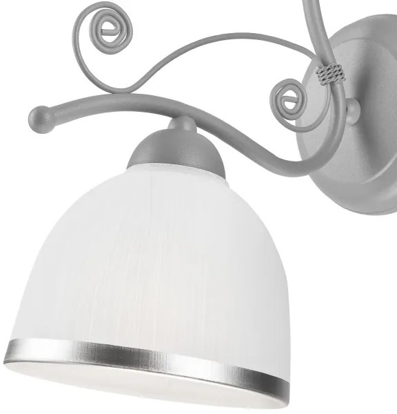 Nástěnná lampa RETRO II 1xE27/60W/230V stříbrná