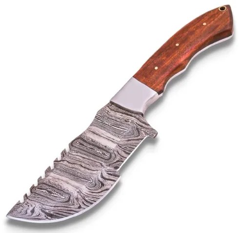 KnifeBoss lovecký damaškový nůž Ranger Rosewood