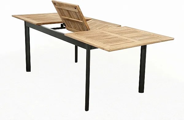 DOPPLER Hliníkový stůl rozkládací CONCEPT 150/210x90 cm (teak)