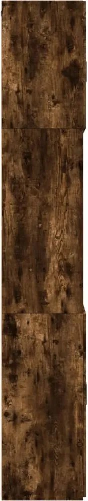 Skříň highboard kouřový dub 80 x 42,5 x 249 cm kompozitní dřevo 3281361