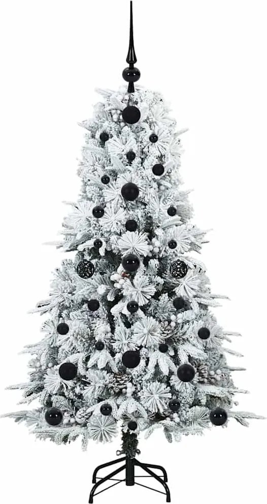Umělý Skládací Vánoční Strom s stojanem Bílá 120 cm PE a PVC 3397459