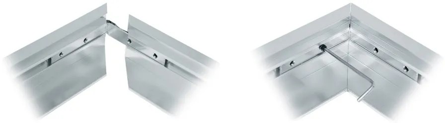 Ecolite Stříbrný přisazený LED panel s rámečkem 600 x 600mm 45W Barva světla: Studená bílá LED-GPL44-45/6000_191021