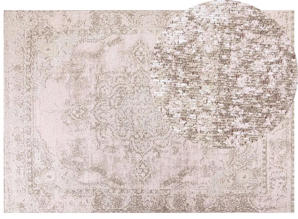 Bavlněný koberec 160 x 230 cm růžový MATARIM Beliani