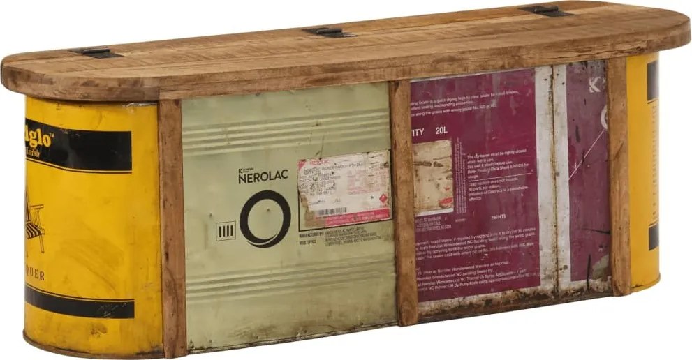 vidaXL Úložná lavice/příborník 120x30x40 cm masivní recyklované dřevo [352782]