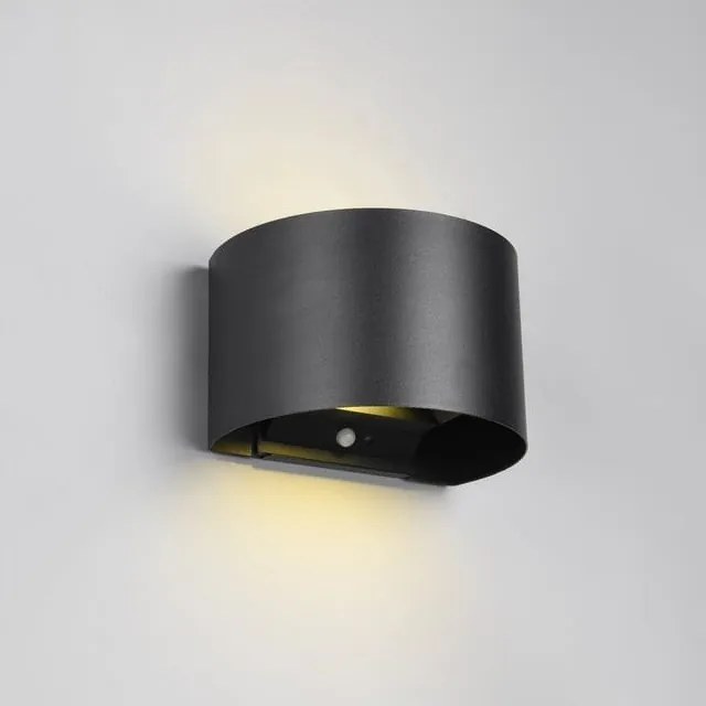 LED nástěnné venkovní svítidlo se senzorem pohybu (výška 10 cm) Talent – Reality