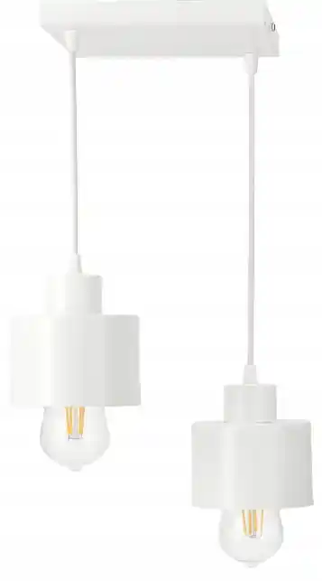BERGE LED stropní svítidlo - 2xE27 - KUBEK WHITE | BIANO