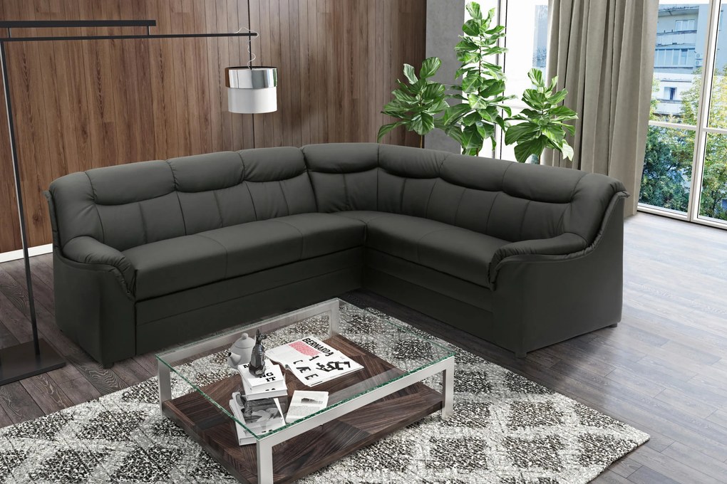 XXXLutz ROHOVÁ SEDAČKA, textil, černá MID.YOU - Sedací soupravy - 001776007401
