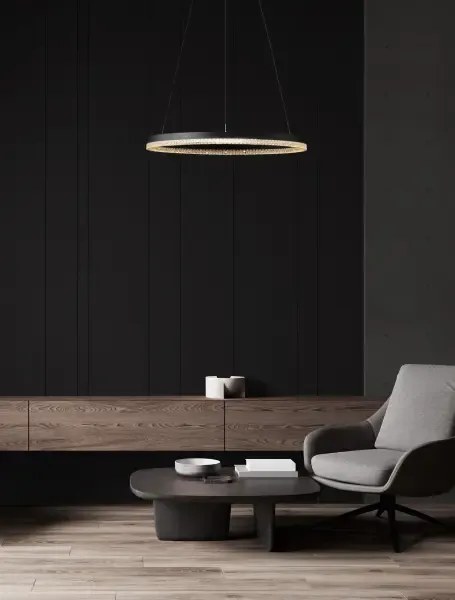 LED lustr Adria 60 černé