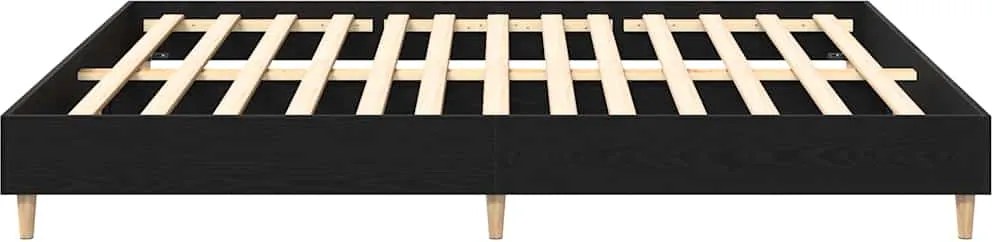 Rám postele Černý dub 203 x 163 x 25 cm Kompozitní dřevo 3329280
