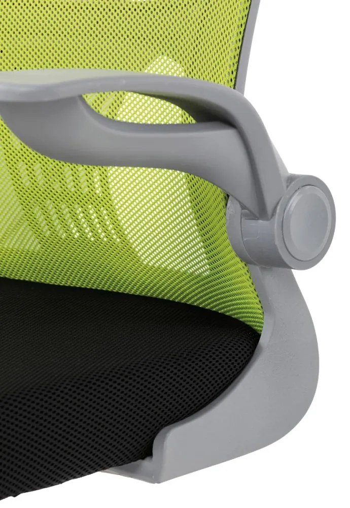 Autronic Dětská otočná židle STELLA — síťovina šedá