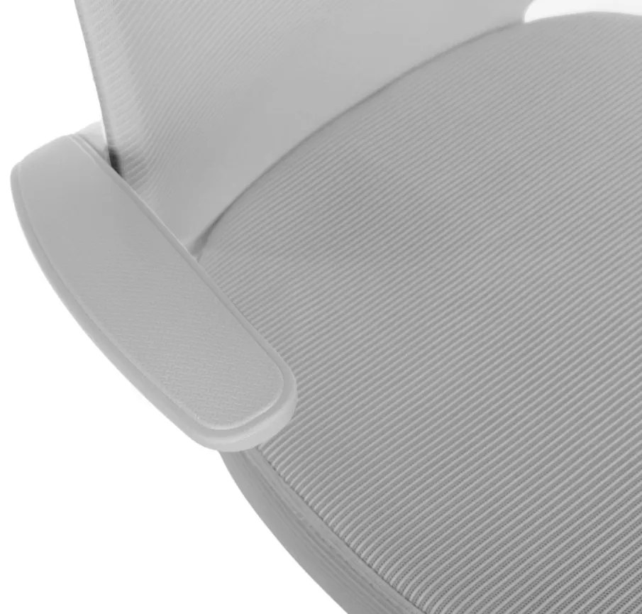 Dětská otočná židle Neoseat JUNI 012 s podnoží — látka, šedá