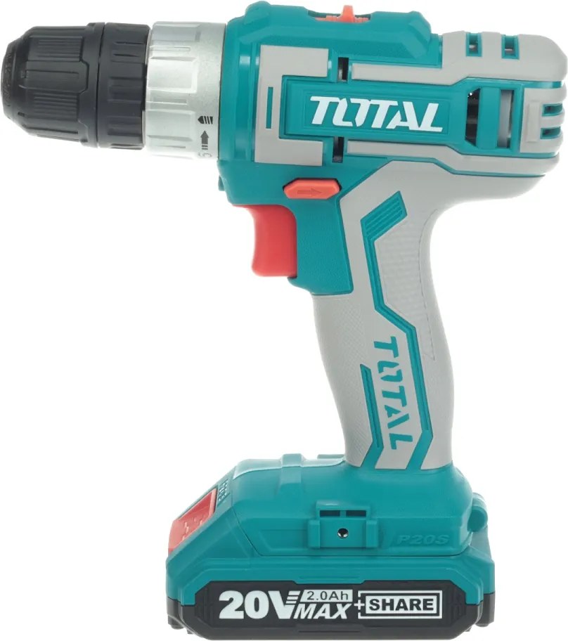 Vrtací šroubovák aku, 20 V Li - ion (1 × ), 2000 mAh TOTAL TDLI20024