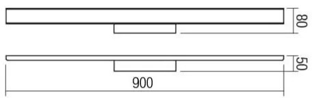 Redo 01-1527 - LED Koupelnové osvětlení zrcadla DAO 1xLED/36W/230V IP44