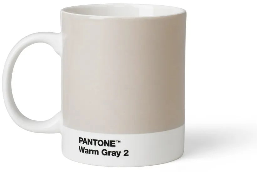 Šedý keramický hrnek 375 ml Warm Gray 2 – Pantone