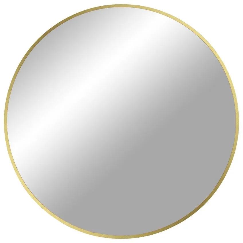 OnaDnes -20% Nordic Living Zlaté kulaté závěsné zrcadlo Zahrah 80 cm