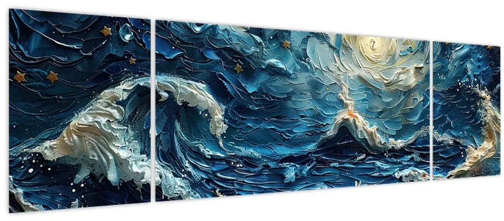Obraz - Malba oblohy a moře (170x50 cm)