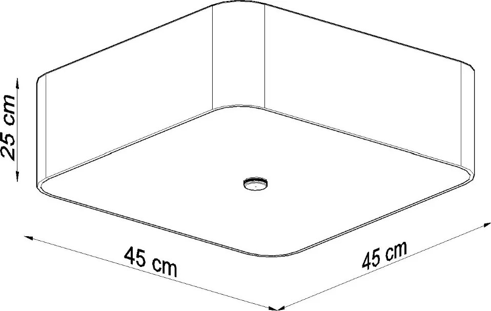 Sollux Lighting Stropní svítidlo LOKKO 45 bílé