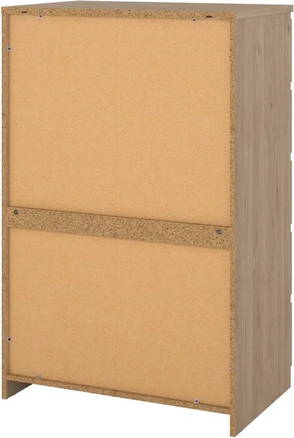 Komoda v dekoru dubu v přírodní barvě 77x121x50 cm Naia – Tvilum