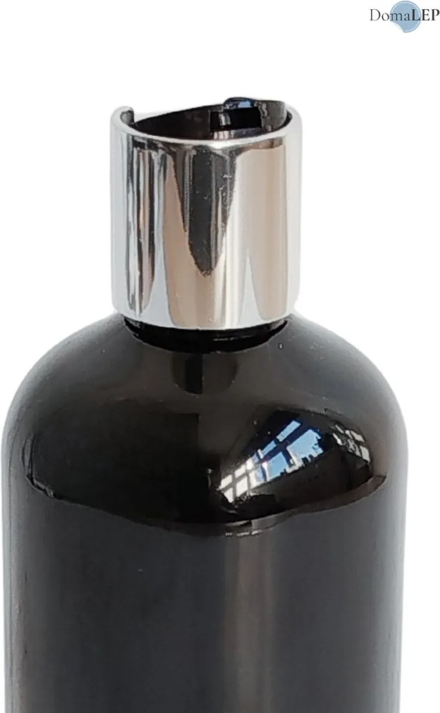 Dávkovač na mýdlo 300 ml černý s černo-stříbrným DISC TOP BELA