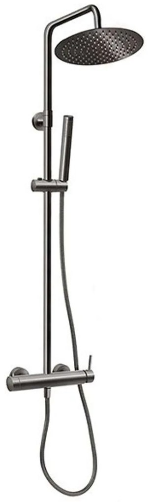 Novaservis Ferro Ciriculus - Sprchový set s baterií, průměr 25 cm, gun metal NP85-BCK7UGM