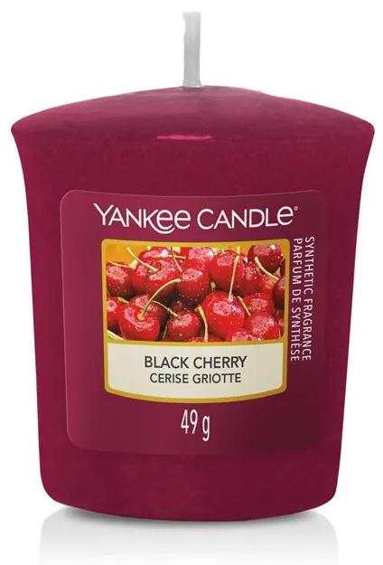 Yankee Candle Vonná Svíčka Votivní Black Cherry, 49 g